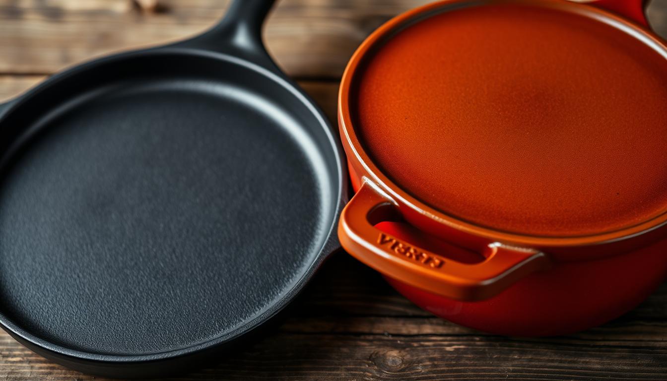 Cast Iron vs. Enameled Cast Iron: What’s the Difference? – Cookware Ninja