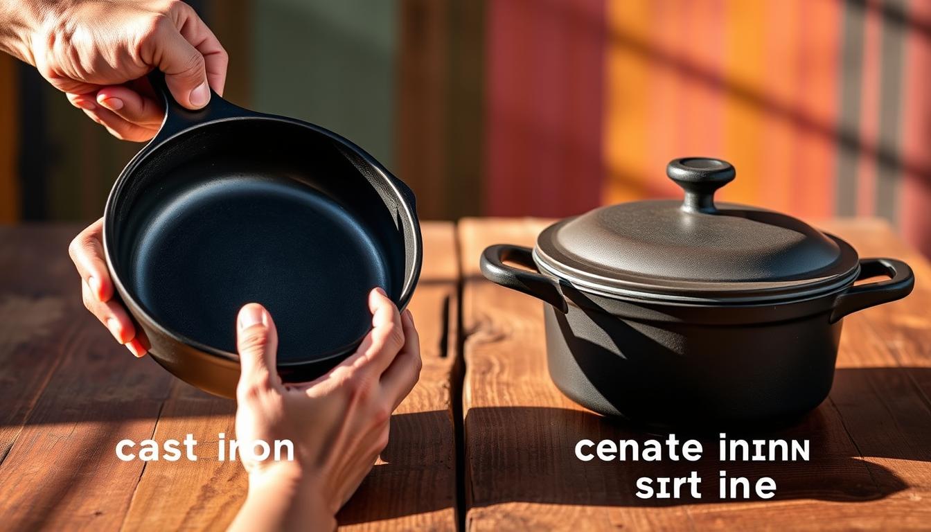 Cast Iron vs. Enameled Cast Iron: What’s the Difference? – Cookware Ninja