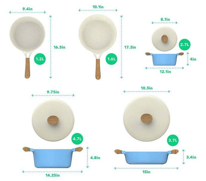 Vremi 8 Piece Ceramic Nonstick Cookware Set Reviews – Cookware Ninja